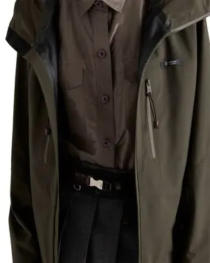 Prada Technical Fabric Hooded Jacket