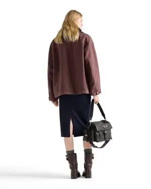 Prada Jersey Skirt With Drawstring Waistband