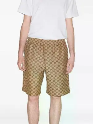 Gucci Gg Supreme Linen Shorts