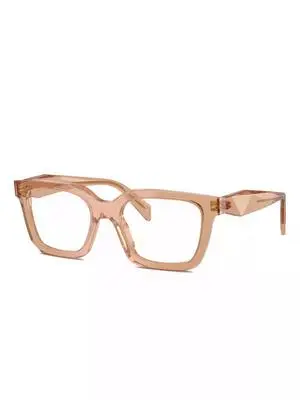 Prada Geometric Frame Glasses - Neutrals