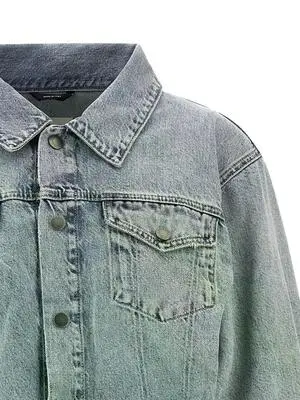 HAIKURE Long-sleeve Denim Playsuit - Blue