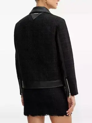 Karl Lagerfeld Zipped Logo-plaque Jacket
