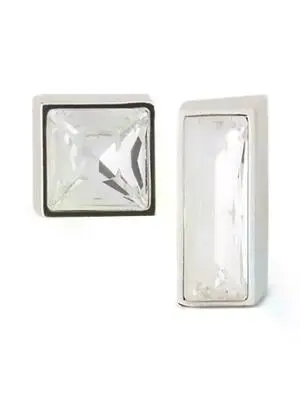 LANVIN Rectangle Stud Earrings - Silver