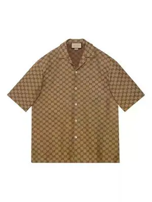 Gucci Gg Linen-blend Shirt - Neutrals