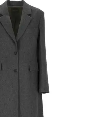 Lorena Antoniazzi Slate Button Coat