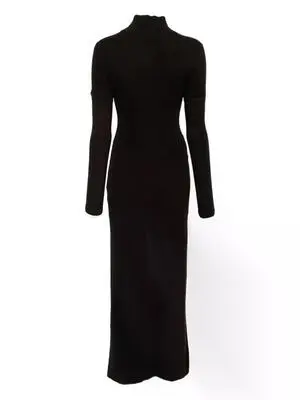 Federica Tosi Ribbed Maxi Dress With Knot Detail
