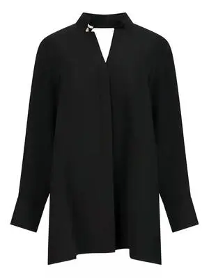 DI STAVNITSER Lulu V-neck Blouse - Black