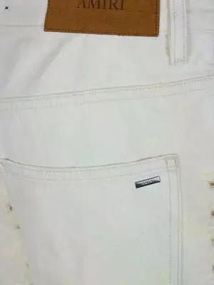 Amiri Laser-cut Wide Leg Denim