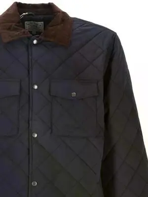 MC2 SAINT BARTH Quilted Jacket With Corduroy Collar