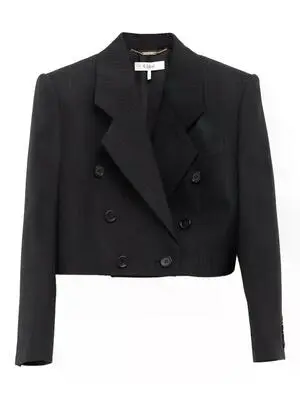 Chloé Spencer Striped Button Blazer