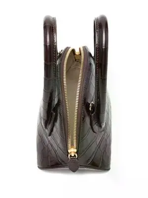 LIFFNER Dome Croc-embossing Mini Bag