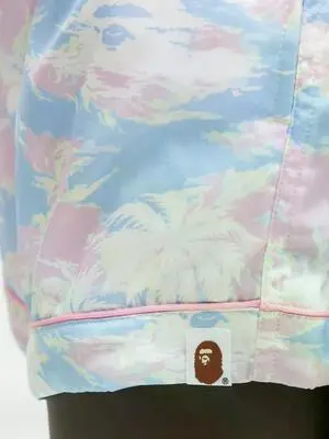 A BATHING APE Graphic Print Shorts