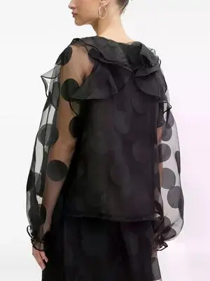 Stine Goya Ruffled Polka-dot Blouse