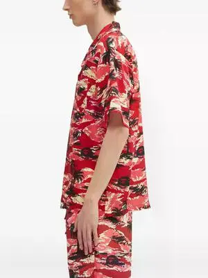 A BATHING APE Palm-print Pocket Shirt - Red