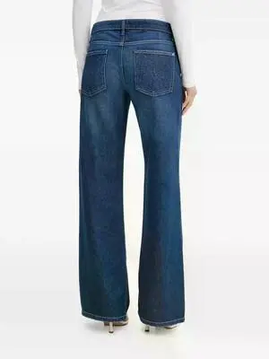 Guess Patterned Wide Leg Trousers