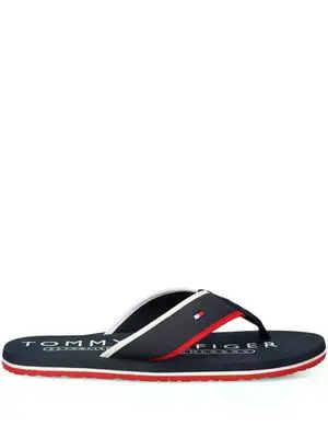 Tommy Hilfiger Striped Thong Flat Sole Slides