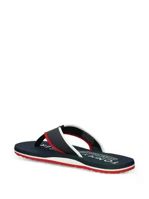 Tommy Hilfiger Striped Thong Flat Sole Slides