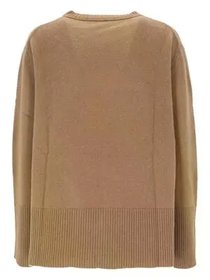 Hemisphere Crew-neck Sweater With Ribbed Detailing
