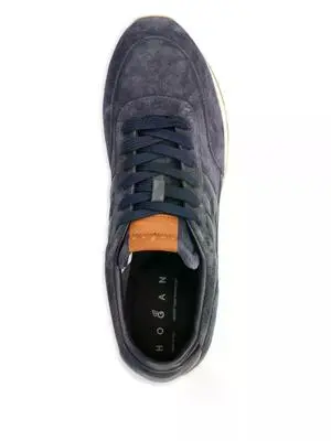 Hogan Logo-patch Sneakers - Blue