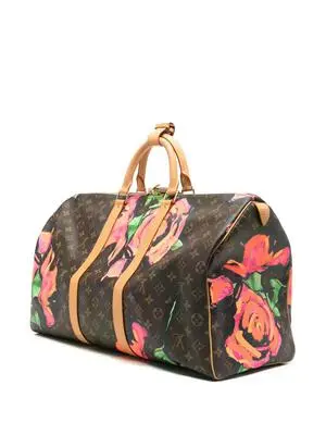 LOUIS VUITTON Stephen Sprouse 2008 Keepall 50 Travel Bag - Brown