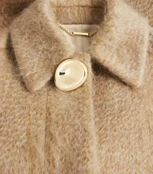 JOSEPH Wool-blend Water Weave Alder Coat - Pink