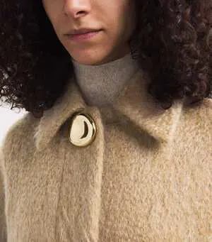 JOSEPH Wool-blend Water Weave Alder Coat - Pink