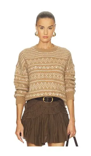 Naadam Lofty Alpaca Fair Isle Crewneck