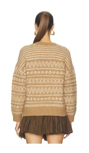 Naadam Lofty Alpaca Fair Isle Crewneck