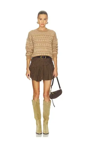 Naadam Lofty Alpaca Fair Isle Crewneck