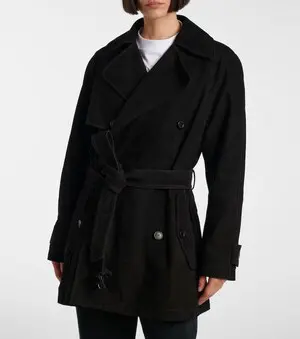 Balenciaga Suede Trench Coat