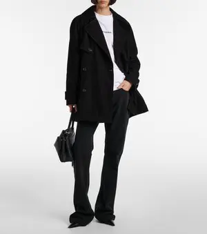 Balenciaga Suede Trench Coat