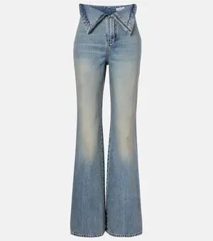 Alexander McQueen High-rise Wide-leg Jeans - Blue