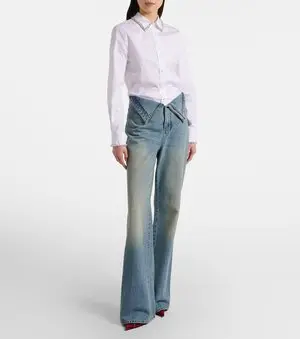Alexander McQueen High-rise Wide-leg Jeans