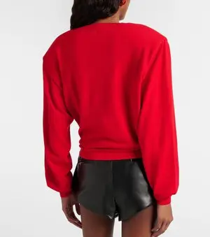 Magda Butrym Wool Sweater With Knot Detail - Red