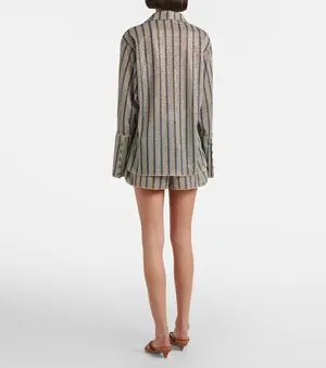 Oseree Lumiere Striped Shorts - Multicoloured