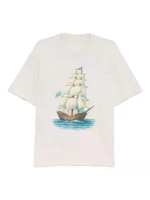 MELT Cotton Printed T-shirt - Neutrals