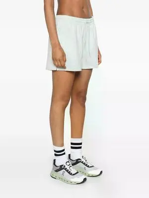 NEW BALANCE Embroidered Cotton Blend Track Shorts