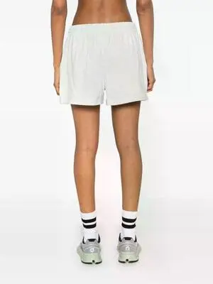 NEW BALANCE Embroidered Cotton Blend Track Shorts