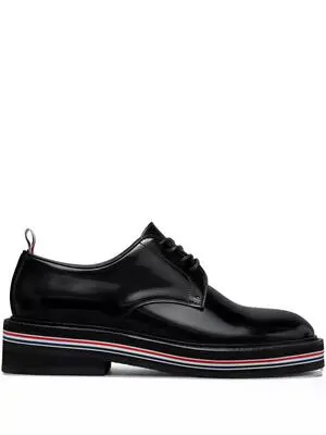 Thom Browne Uniform Leather Derby Shoes - Black