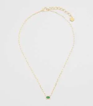 Shay Yellow Emerald And Diamond Mini Me Chain Necklace