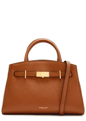 DEMELLIER Small Grained Leather Top Handle Bag