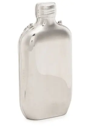 Calvin Klein Metal Bottle Clutch - Silver