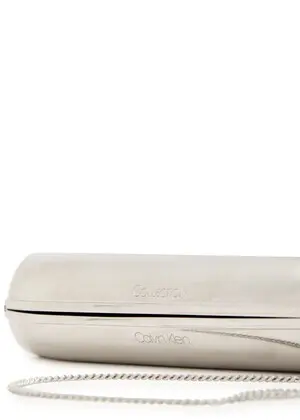 Calvin Klein Metal Bottle Clutch - Silver