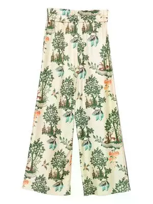 Monse Graphic Print Wide-leg Trousers