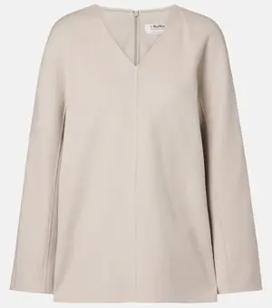 Max Mara Riva Virgin Wool V-neck Sweater