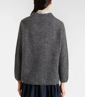 Max Mara Riga Wool-blend Sweater - Grey