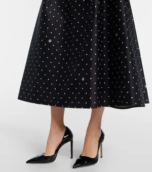 Elie Saab Polka Dot Midi Dress
