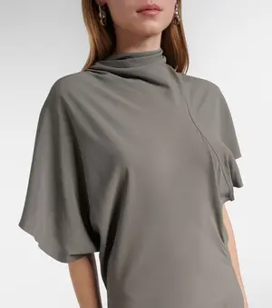 Rick Owens Seb Draped Midi Dress