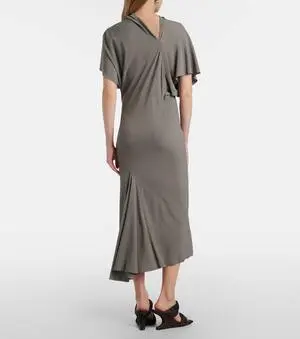 Rick Owens Seb Draped Midi Dress