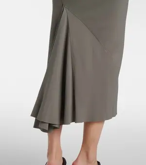 Rick Owens Seb Draped Midi Dress